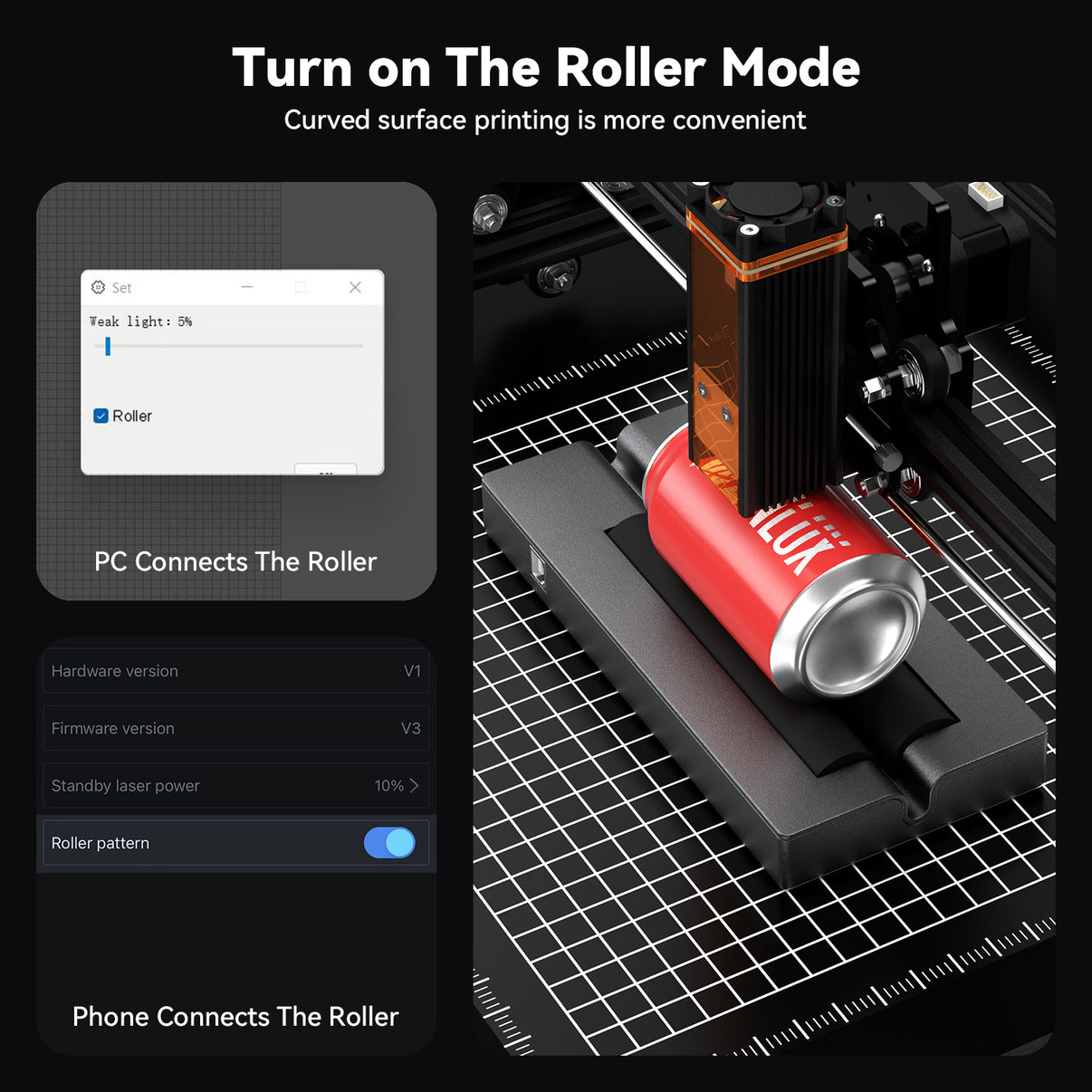 WAINLUX Laser R1 Rotary Roller suit for wainlux L3/JL7/L6/Z3/Z4/K8